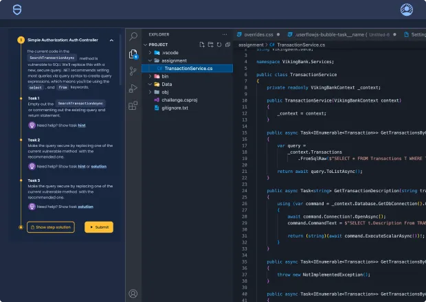 Learn about our secure coding challenges | Secure Code Warrior